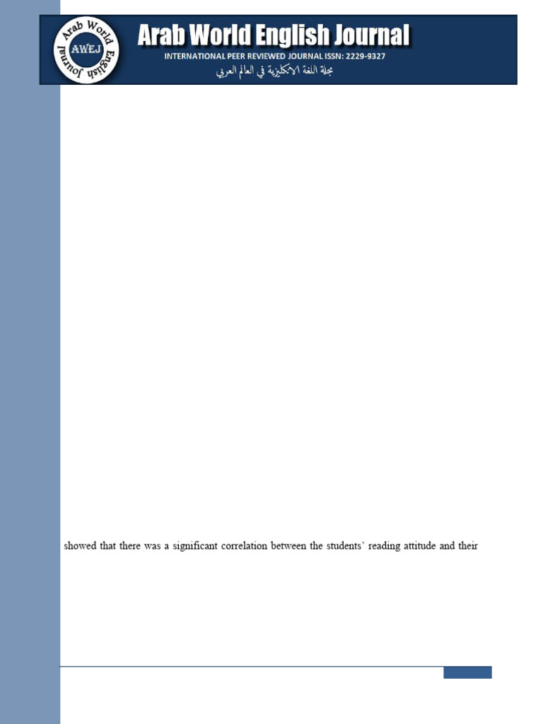 Footnote Background 8the - Correlation - Among - Reading - Attitude - I ...