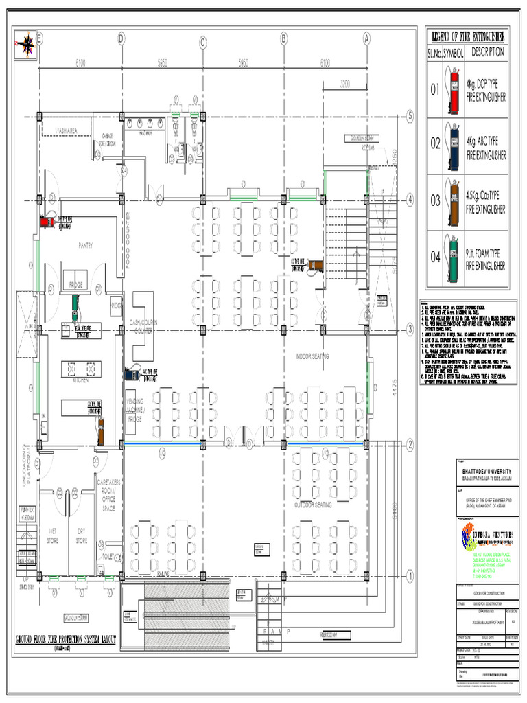 Bu Cafeteria Grd. Flr. - Rev. 0 - 19.04.22 Fire Science Block | PDF ...