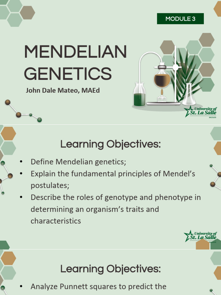 Module-3-Mendelian-Genetics-final | PDF | Dominance (Genetics) | Genotype