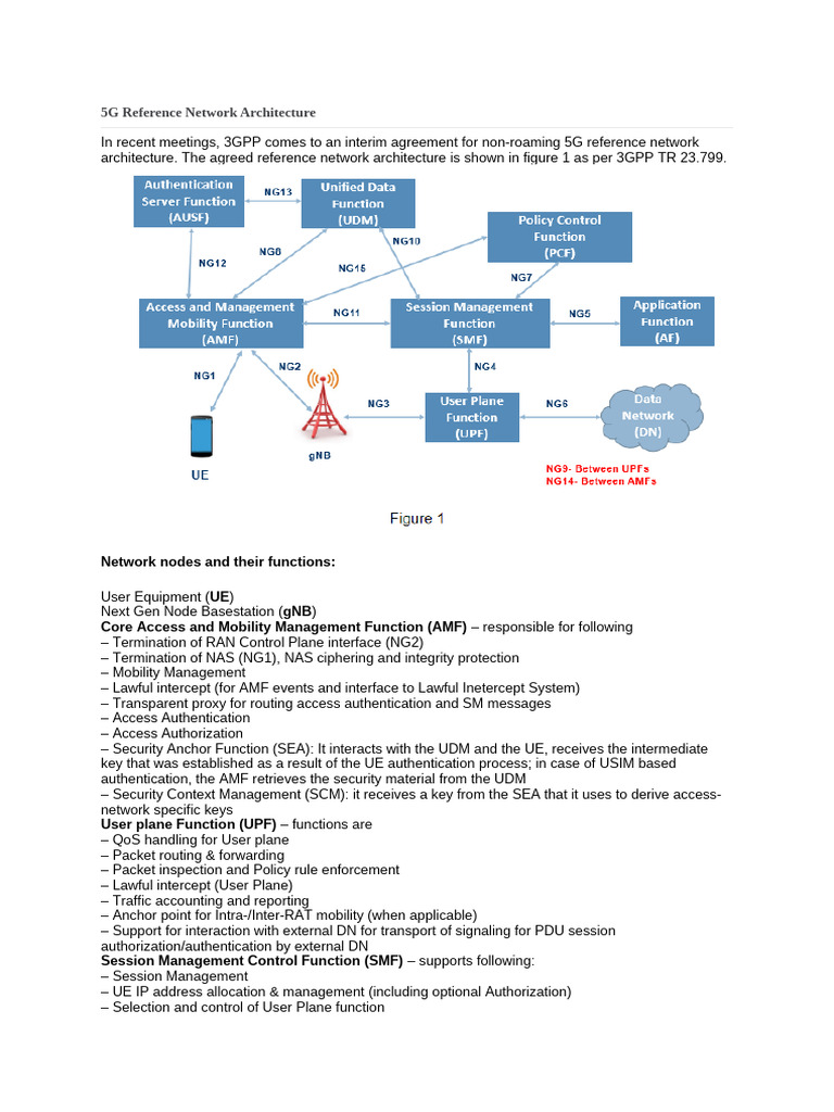 5G Reference Network Architecture | PDF | Quality Of Service | Computer Network