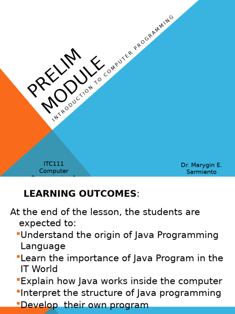 Introduction to Java Programming Principles | PDF | Java (Programming Language) | Computer ...