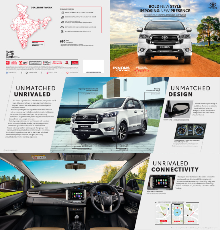 E Brochure Innova Crysta | PDF | Manual Transmission | Diesel Engine