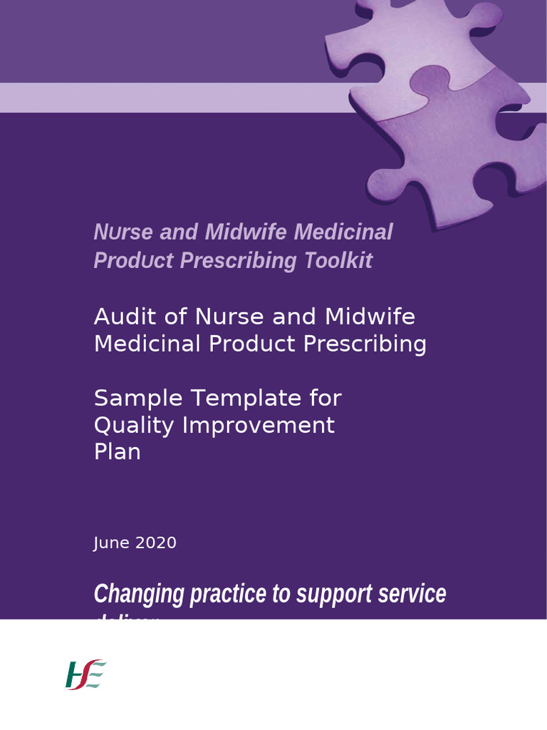 Sample Template for Quality Improvement Plan-VIMP | PDF