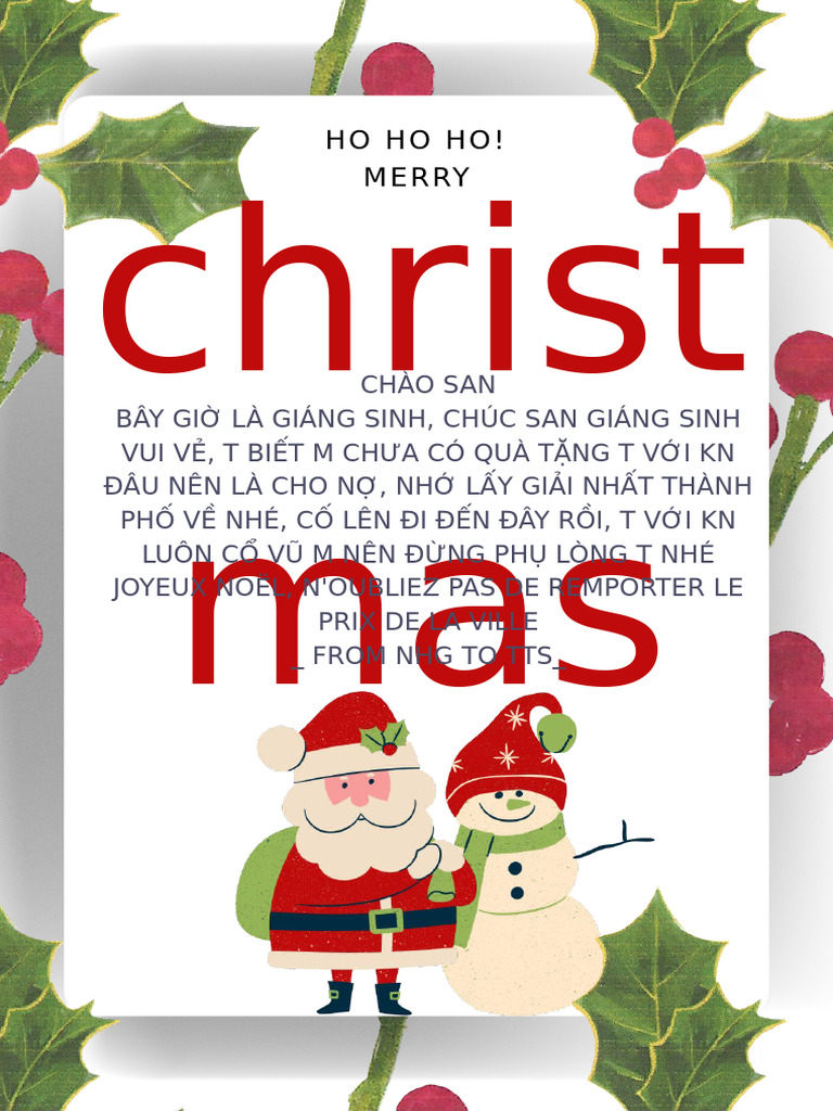 Christ Mas: Ho Ho Ho! Merry | PDF