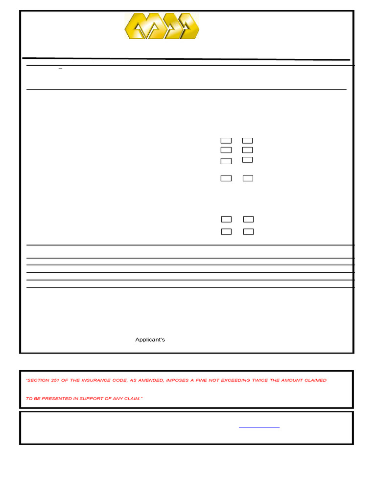 MAA Health Questionnaire_REV01 | PDF | Insurance | Privacy