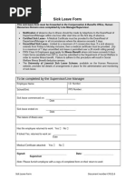 Individual Sick Slip - dd689 | PDF