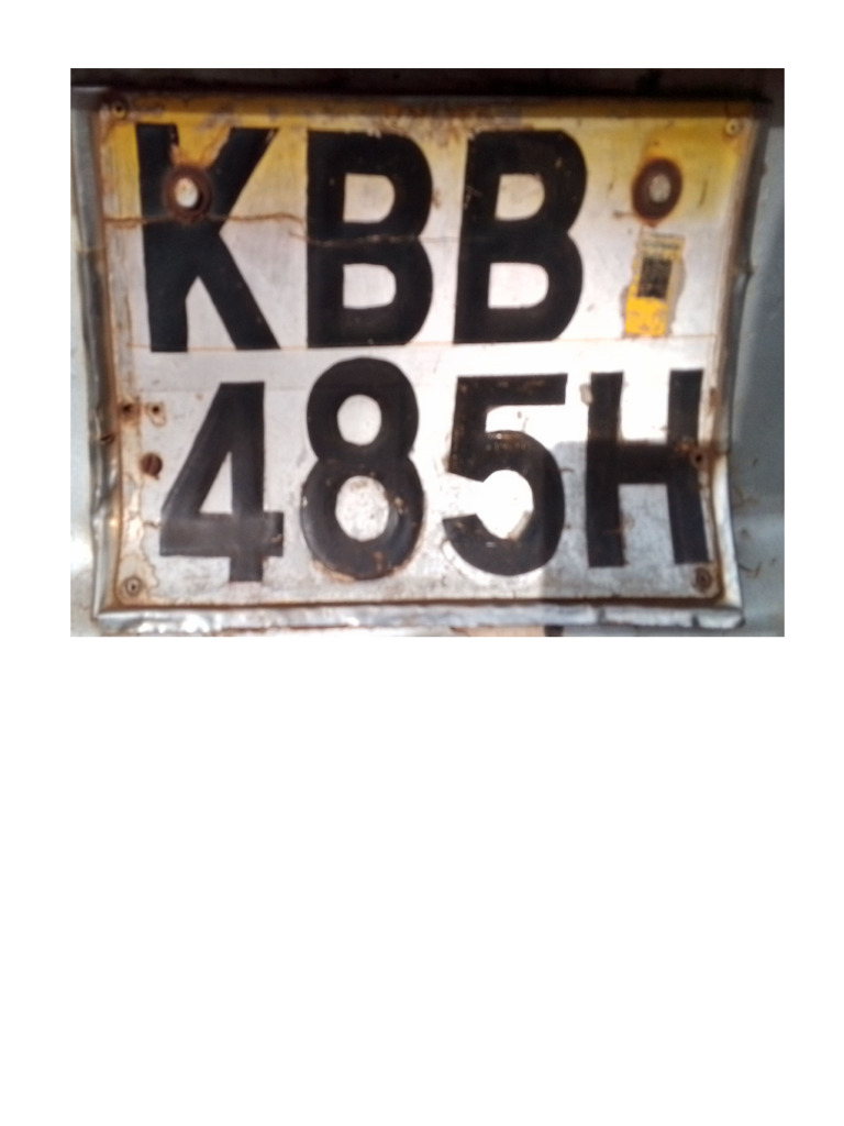 Number Plates | PDF
