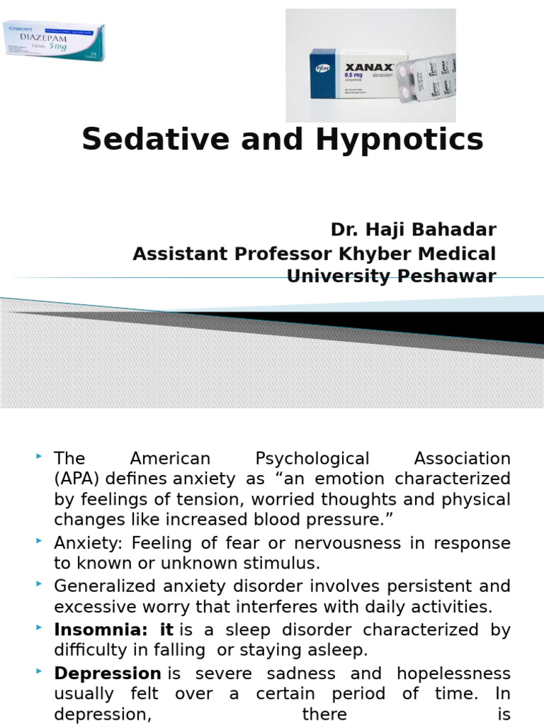 Sedative Hypnotics DPT | PDF | Benzodiazepine | Neuron