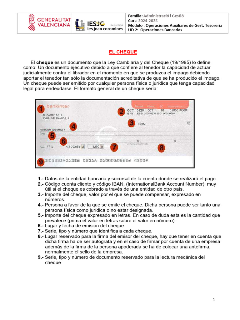 Teoria Xec | PDF | Cheque