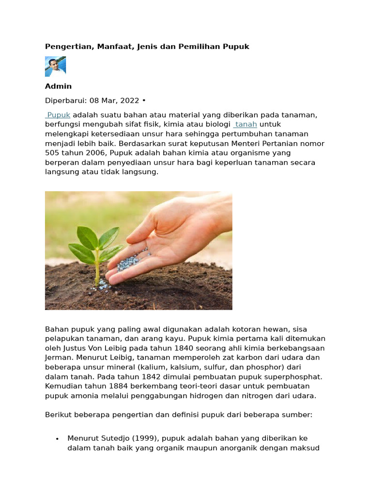Panduan Lengkap Pupuk | PDF