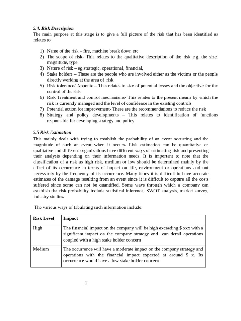 Risk Management Notes November 2024 | PDF | Risk | Applied Mathematics