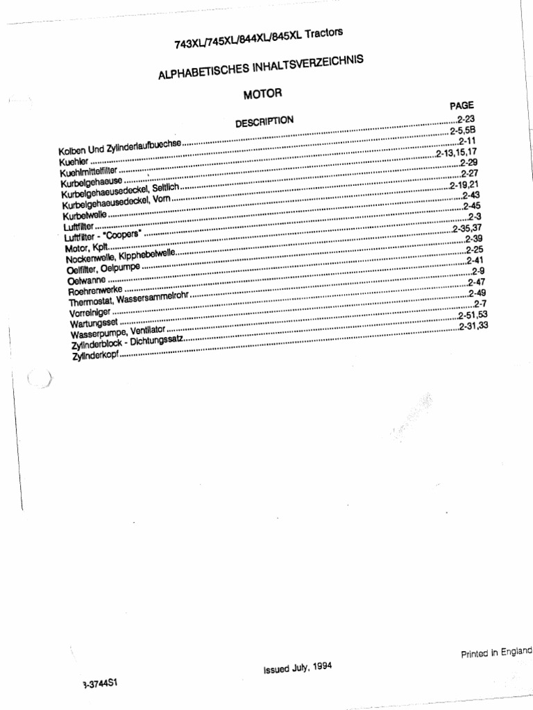 Katalog Dijelova IHC 743XL 745XL 844XL 845XL | PDF