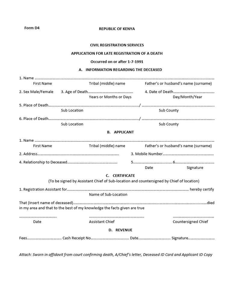 Current Form D4 | PDF