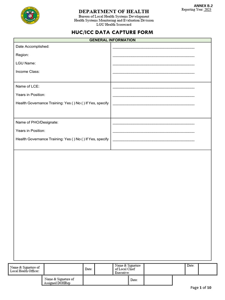 2. DCF_HUC-ICC_MS FINAL COPY | PDF | Electronic Health Record ...