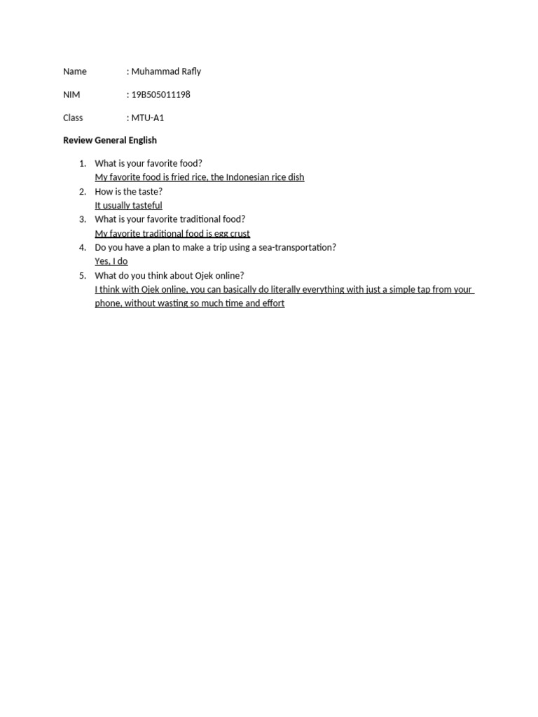General English | PDF