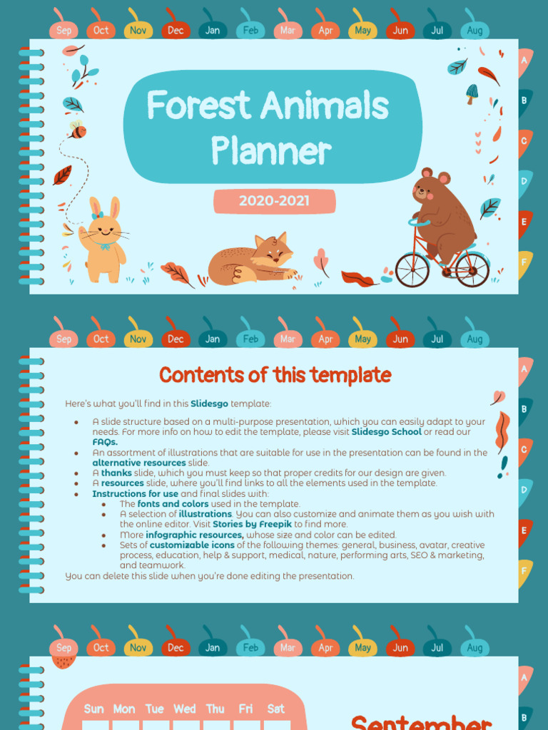 Forest Animals Presentation Template | PDF