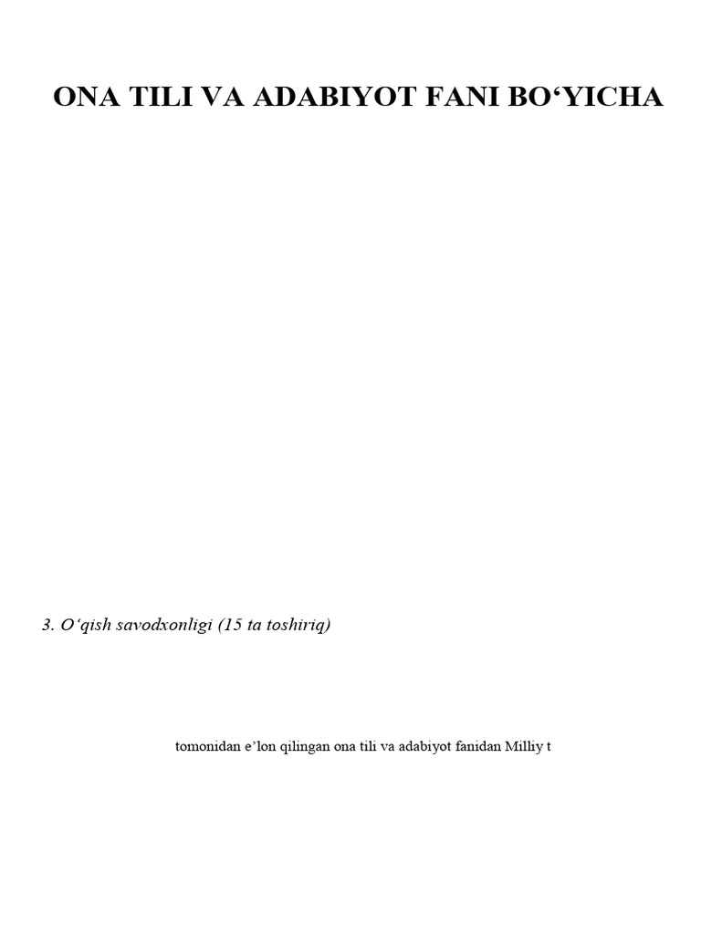 Milliy Sertifikat 7-Variant | PDF