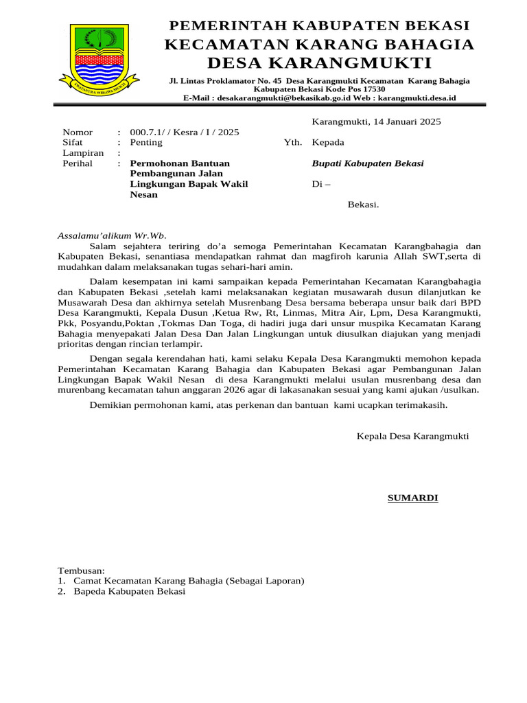 Proposal Jaling Wakil Nesan | PDF