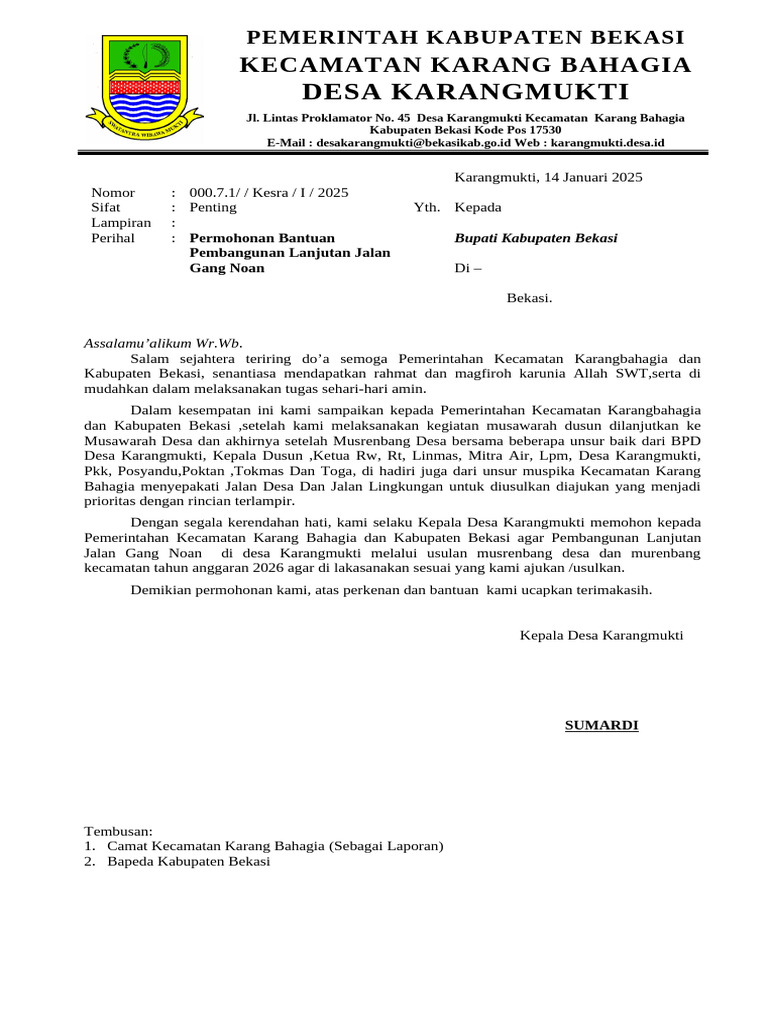 Proposal Lanjutan Gang Noan | PDF