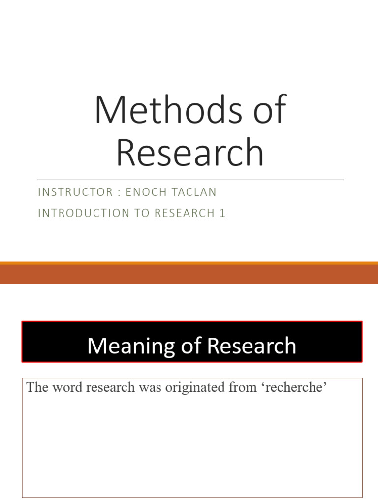 Research Methods and Processes Explained | PDF | Procedural Knowledge | Methodology