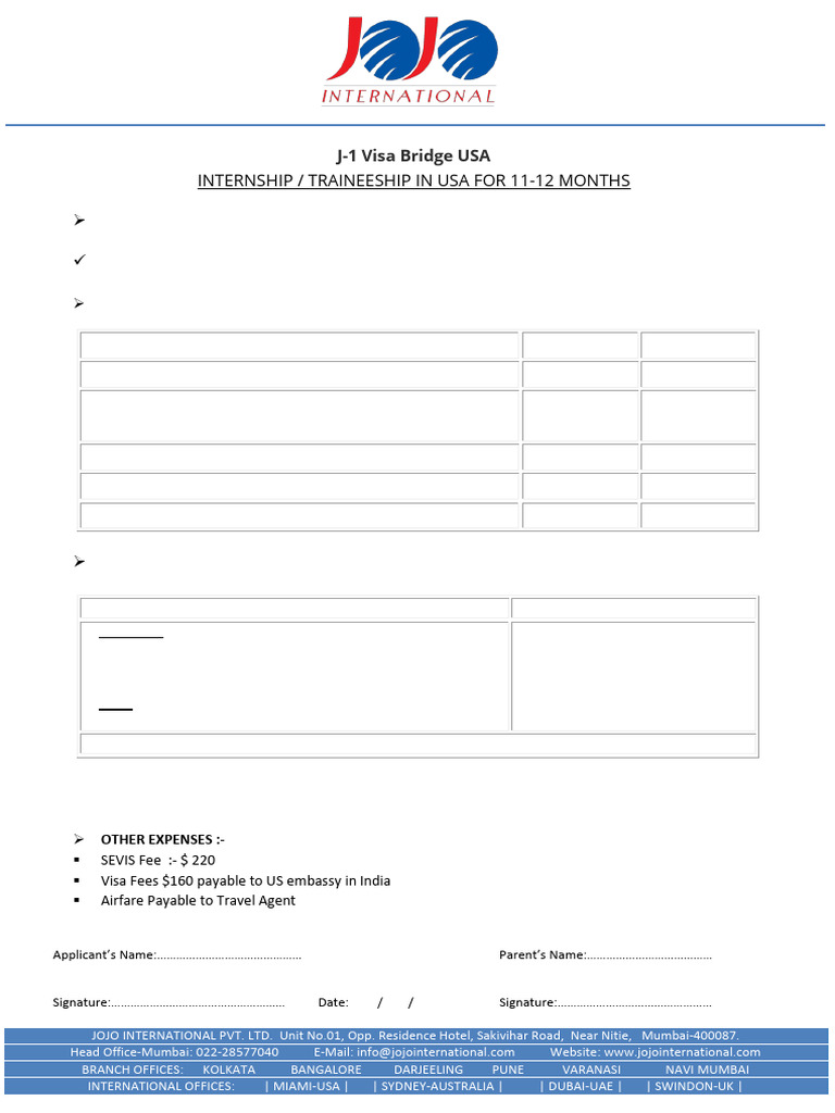 Internship USA 12months 2024 | PDF | Travel Visa