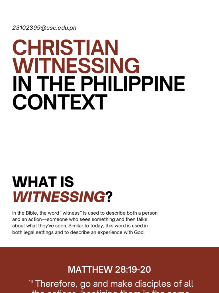 Christian witnessing | PDF | Jesus | Paul The Apostle