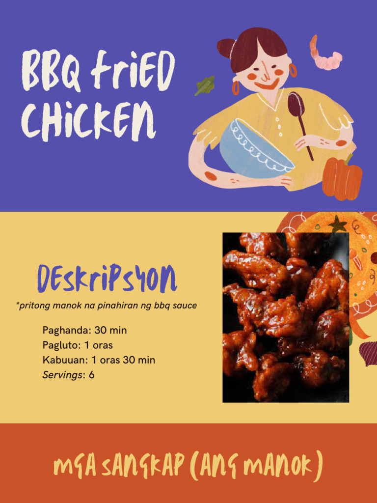 BBQ Fried Chicken Recipe (Tagalog) | PDF
