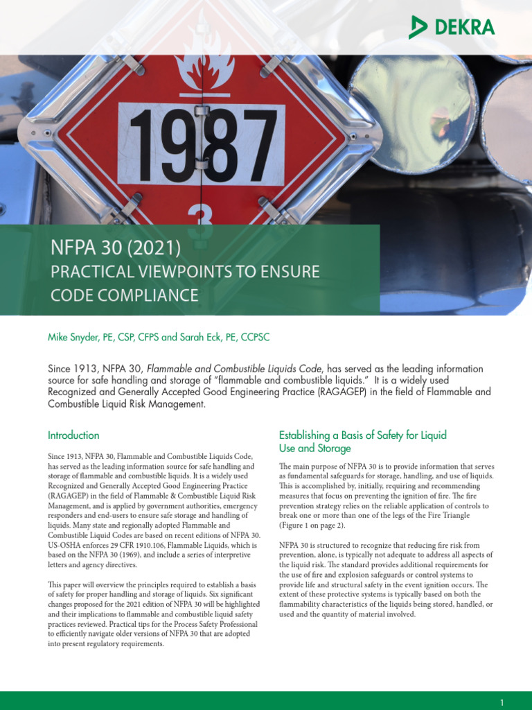 Article NFPA 30 | PDF | Safety