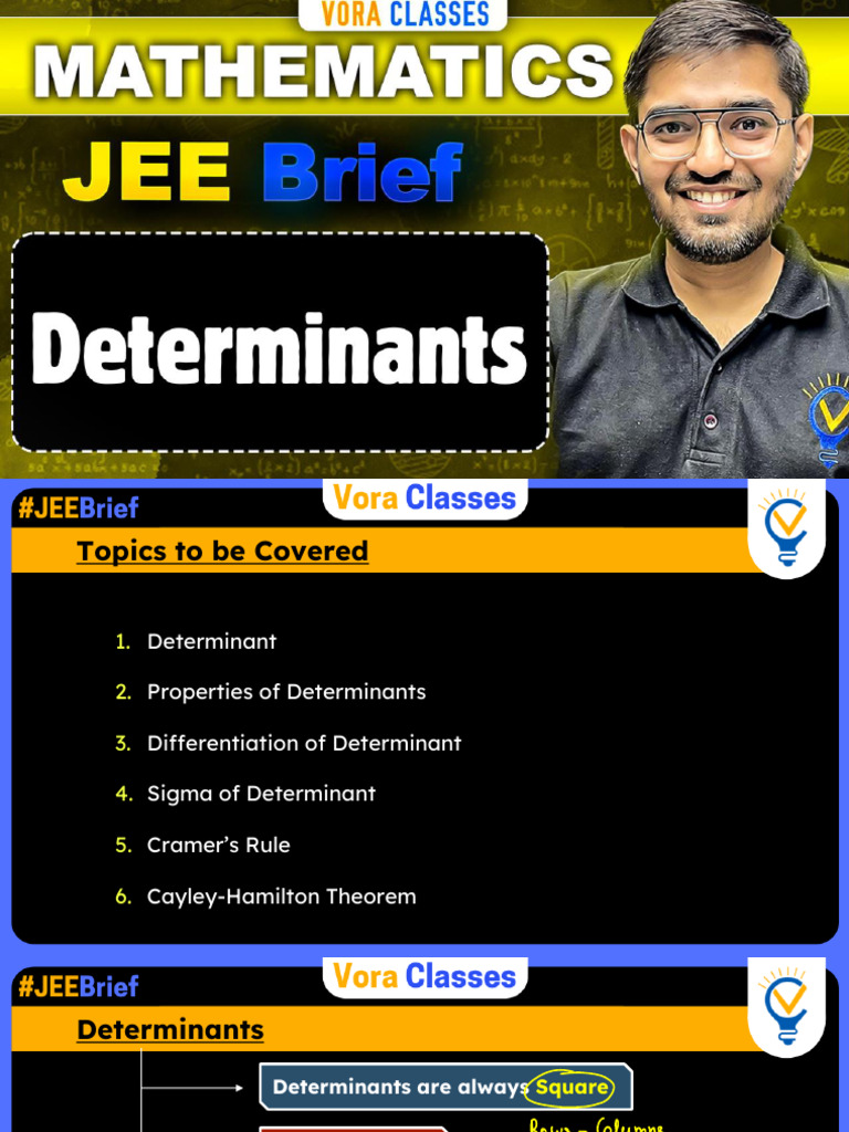 Determinant Pdf Determinant Matrix Mathematics