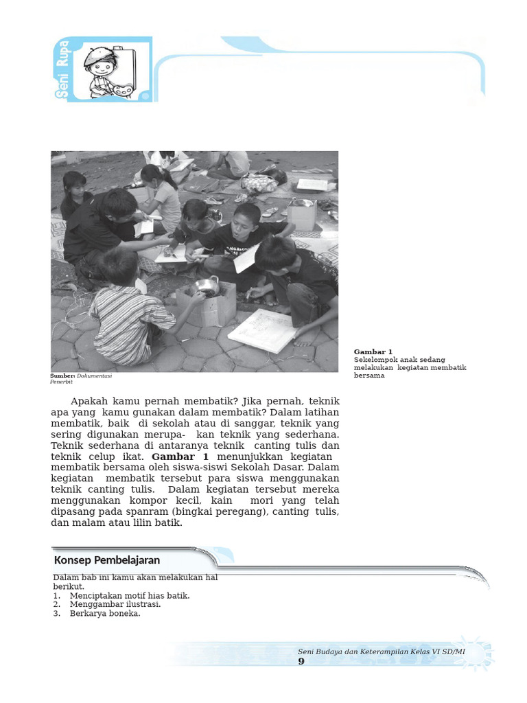2. Bab 2 Berkarya Batik, Gambar Ilusrtasi, Dan Boneka | PDF