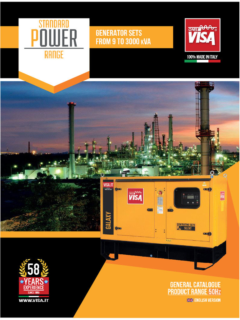 Onis Visa Power Generating Sets Overview | PDF | Computer Network ...