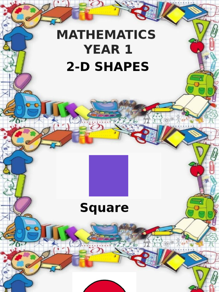 2D SHAPES YEAR 1 | PDF