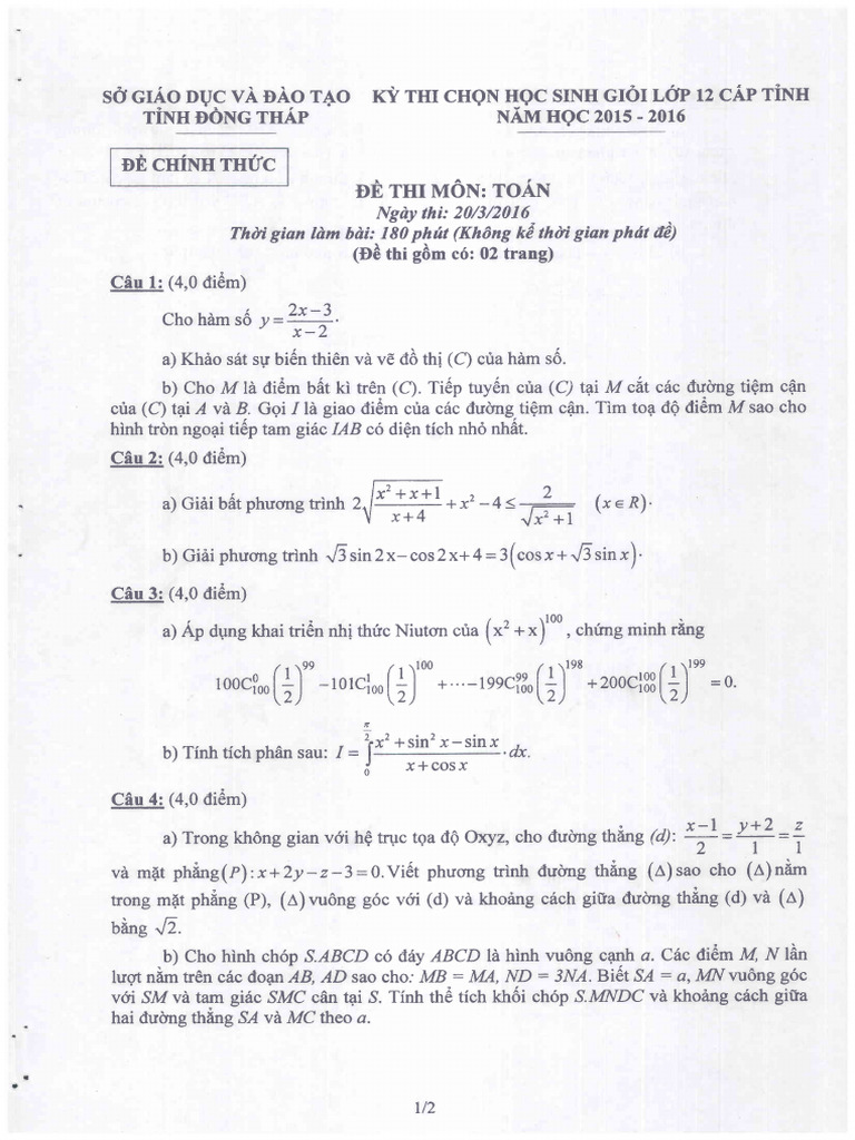 TOAN_HSG L12_20152016 | PDF