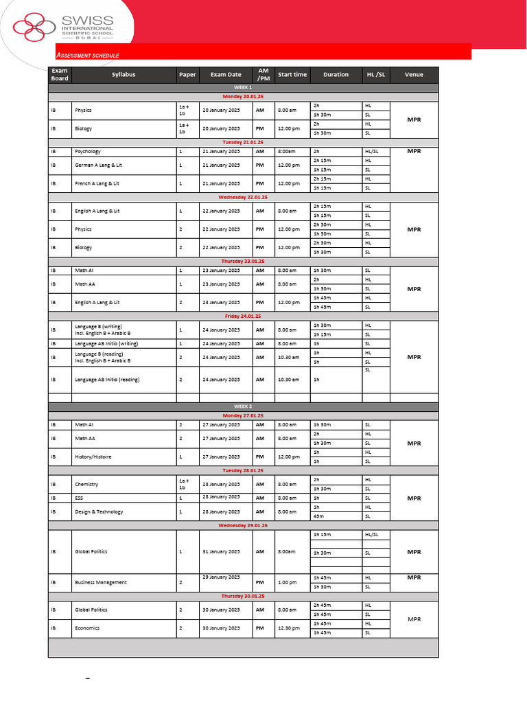 Grade 11 Mock Exam Timetable 2025 | PDF | Schools | Student Assessment ...