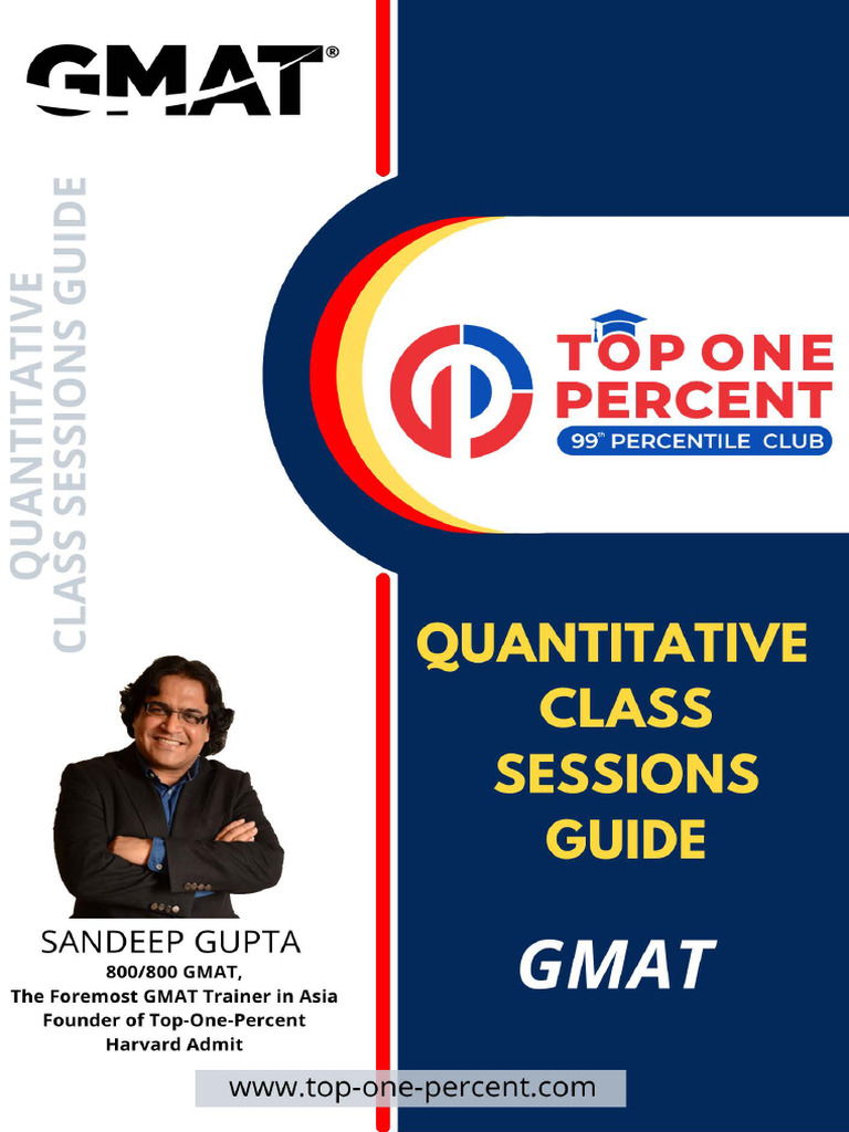 Quant Class Sessions Guide by Sandeep Gupta | PDF | Graduate Management ...