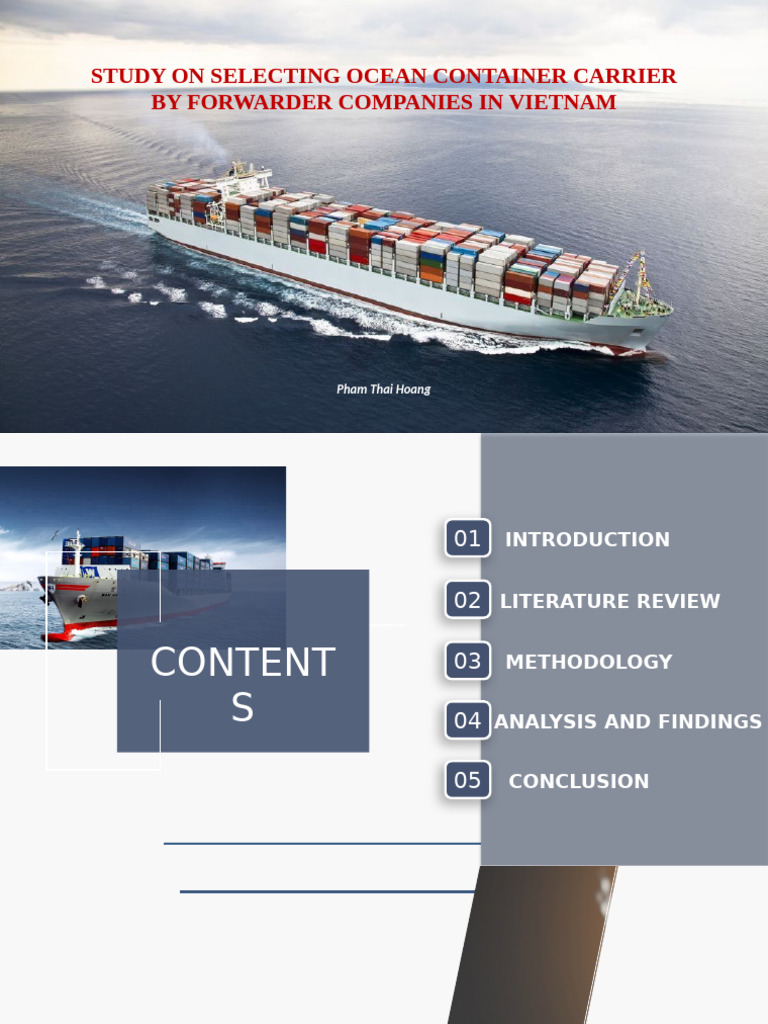Ocean Carrier Selection in Vietnam | PDF | Cronbach's Alpha | Linear ...