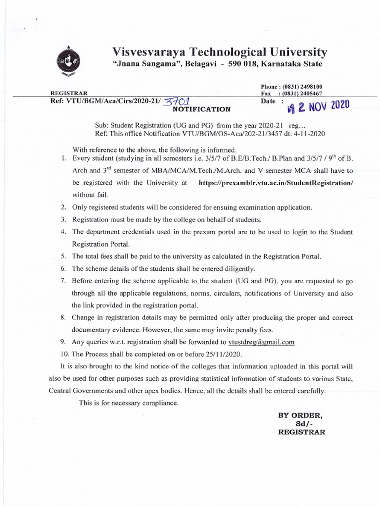 Notification 1 | PDF
