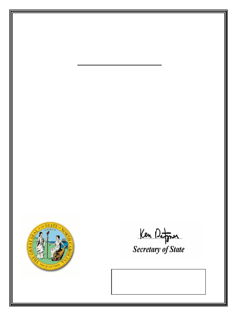 NC Fictitious Name Certification | PDF