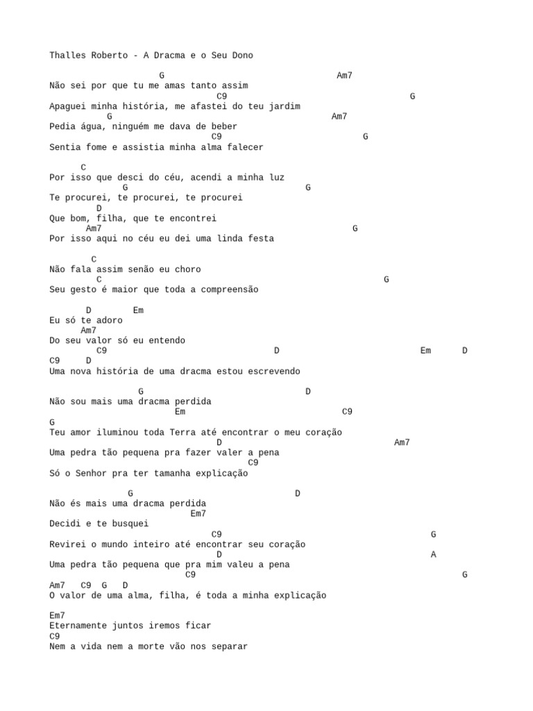 A Dracma e o Seu Dono | PDF