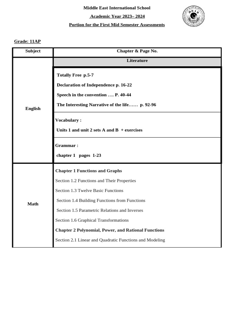 Portion and Timetable Grade 11 1022195124 | PDF | Atomic Orbital | Biology