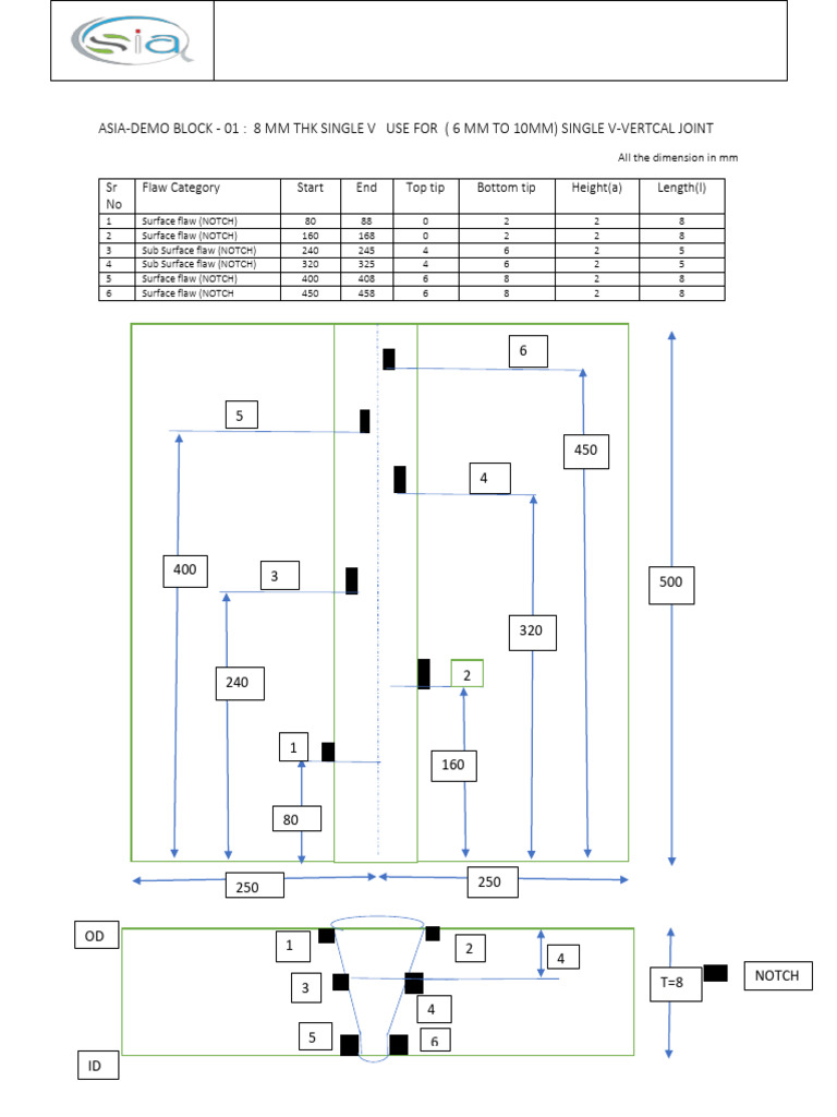 Asia-Demo Block-01 - 8MM THK Use For 6 MM To 10 MM Single V Vetical Joints | PDF | Mechanical ...