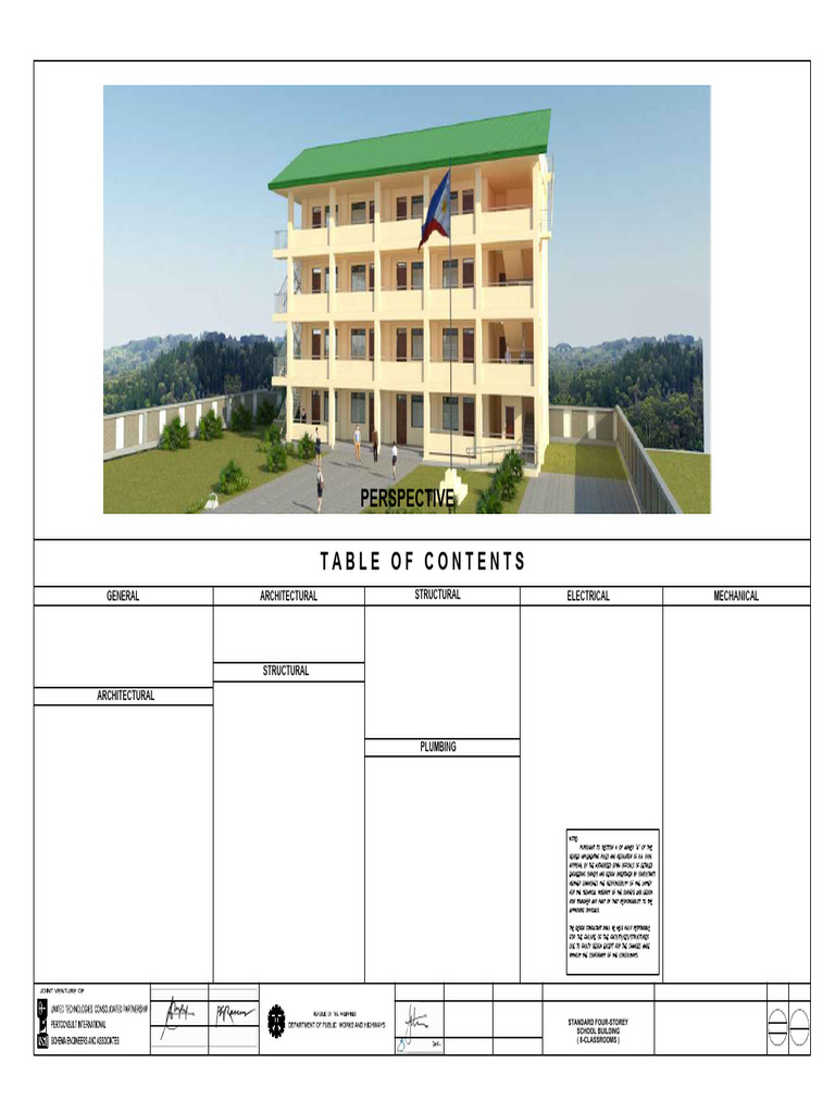 Comprehensive School Building Plans | PDF | Wall | Truss