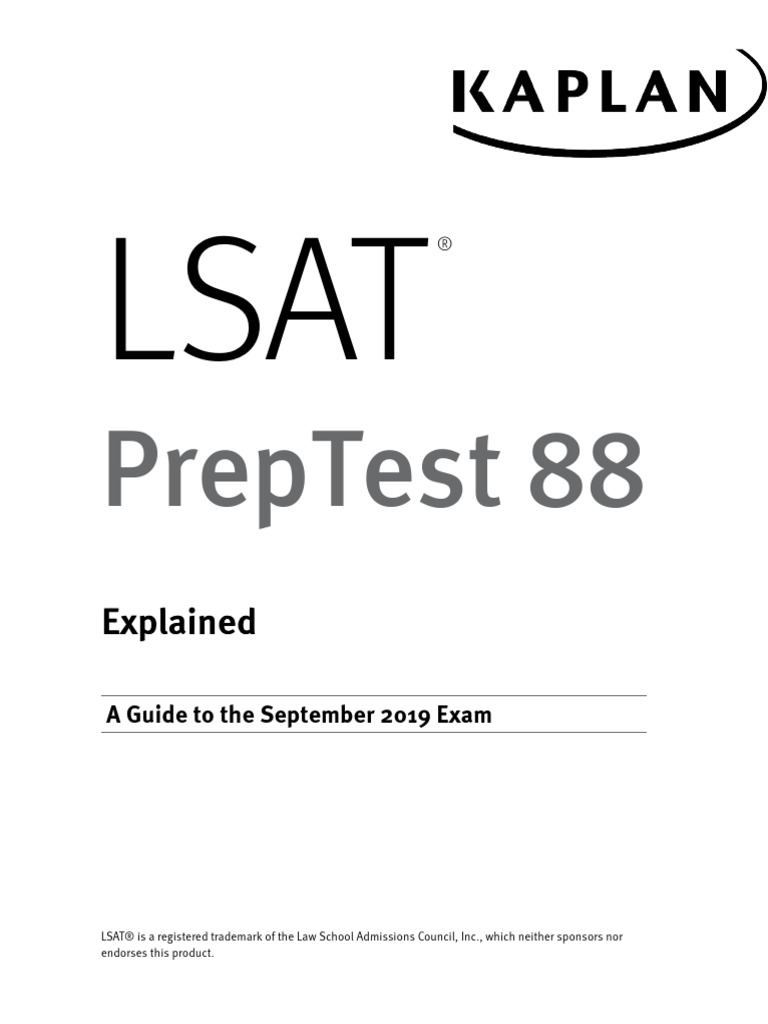 LSAT_PT_88_Expl_unlocked | PDF | Deductive Reasoning | Logic