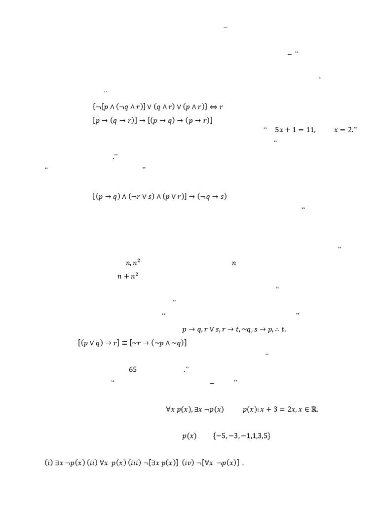 Unit 1 | PDF | Argument | Metalogic