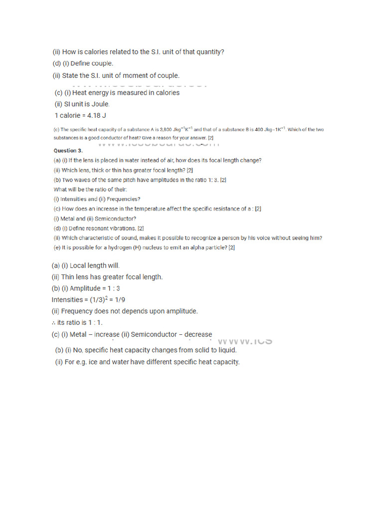 Physics - SP - Heat Q From | PDF