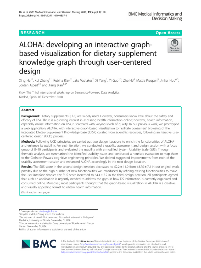 KG Based Visualization For Dietary Supplement | PDF | Usability ...