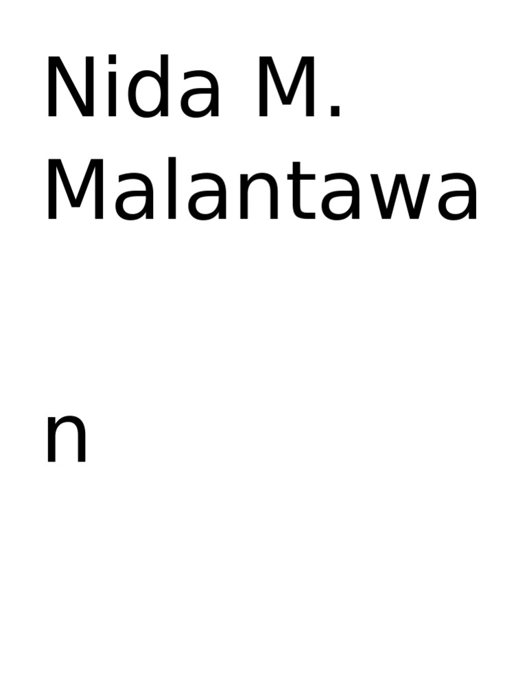 Nida M | PDF
