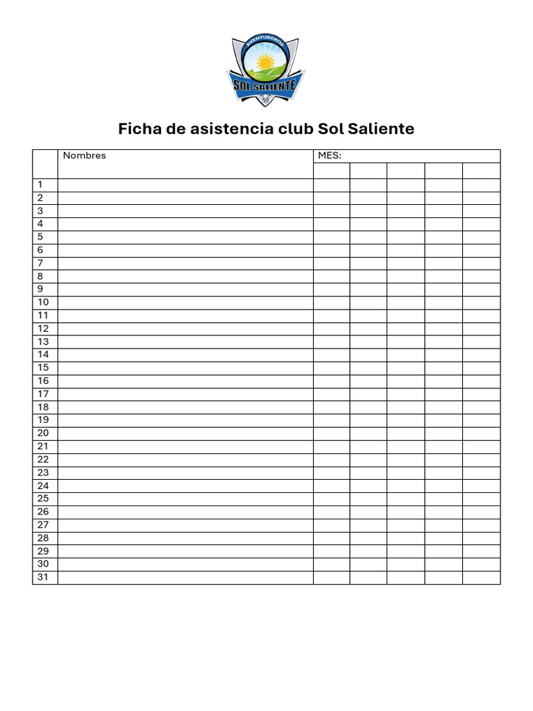 Asistencia Sol Saliente | PDF