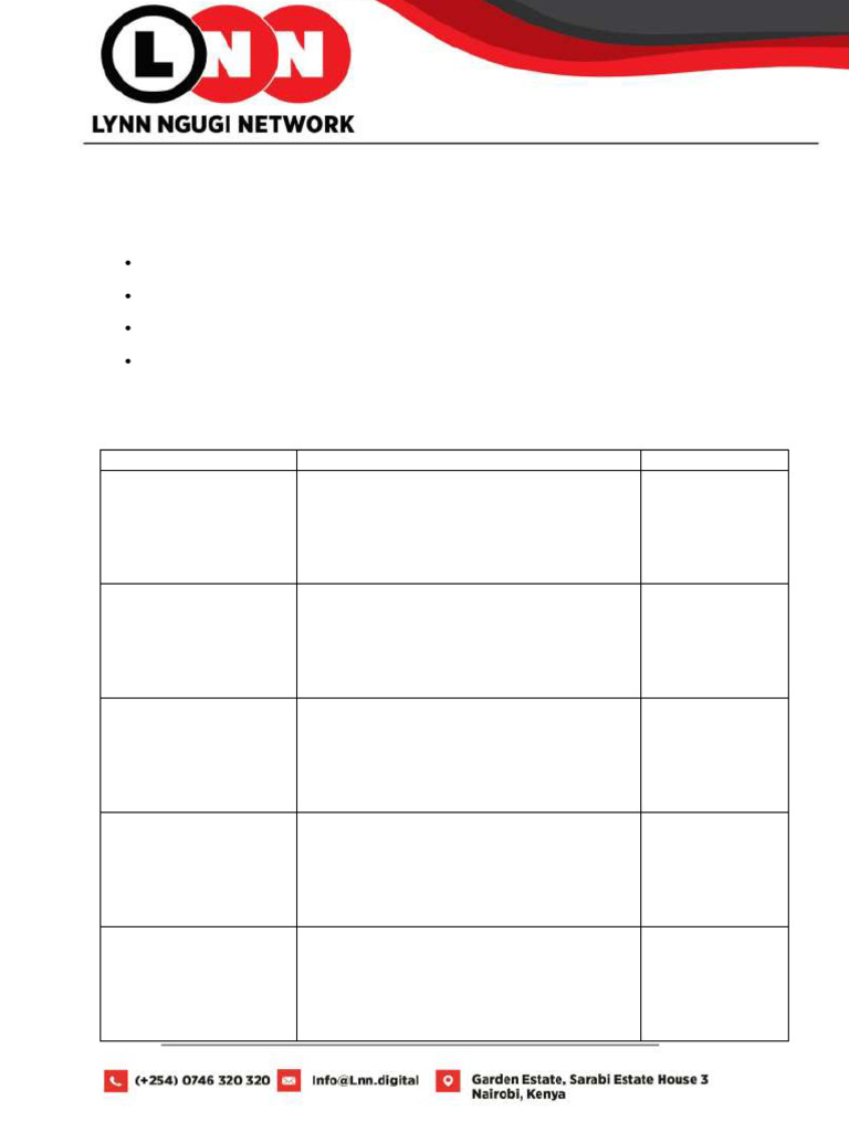 LNN Employee Task Form | PDF