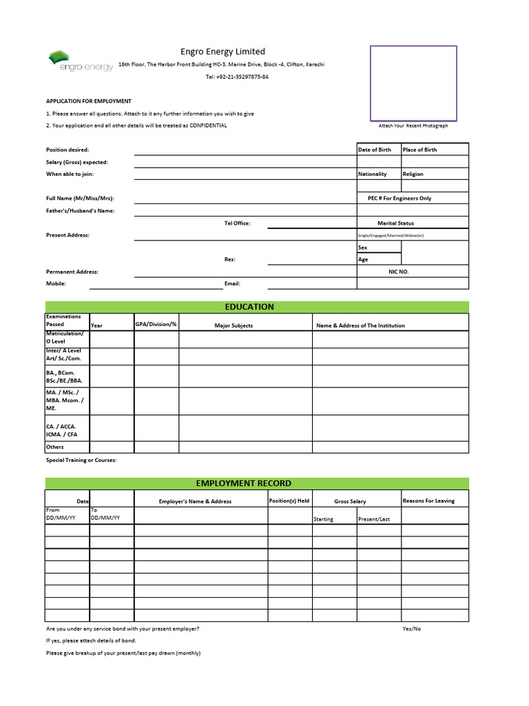 Application Form EEL | PDF